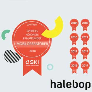 Allt om Halebop mobiloperatör - omdöme, mobilnät, prislistor