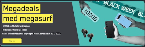 Black Friday mobilabonnemang och mobiltelefoner 2024