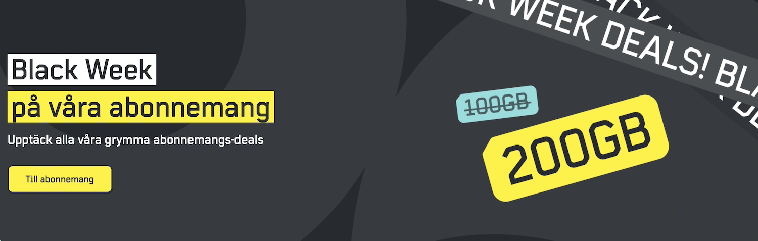 Black Friday mobilabonnemang och mobiltelefoner 2024